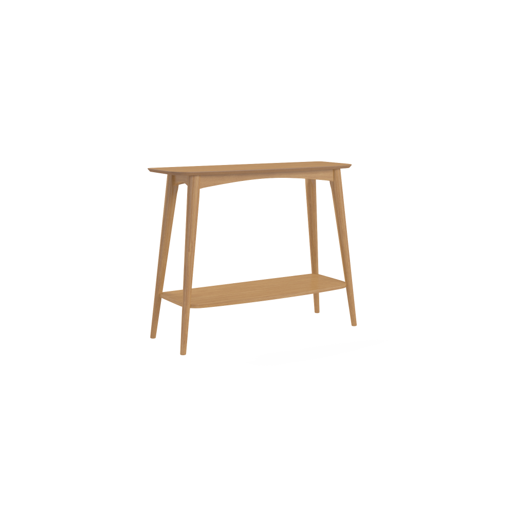 Momentous Living - Mia Hall Console Hallway Table with Shelf Scandi Oak ...