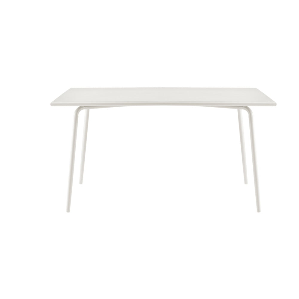 Momentous Living - Miami Metal Outdoor Dining Table Light Grey Outdoor ...