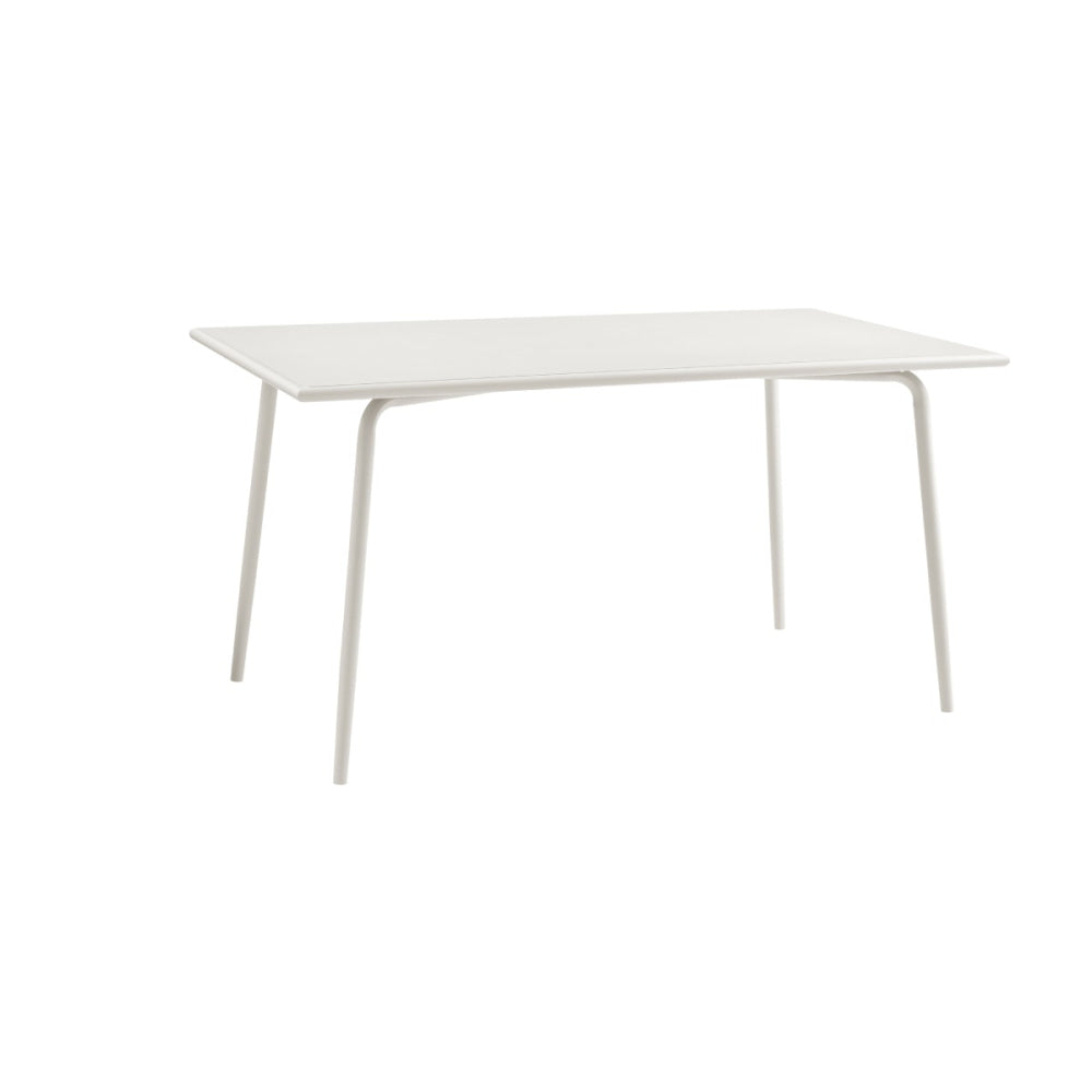 Momentous Living - Miami Metal Outdoor Dining Table Light Grey Outdoor ...