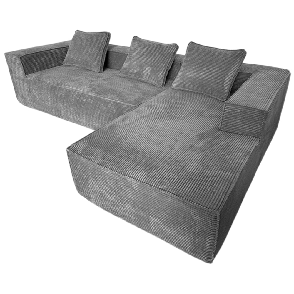 Momentous Living - Modern Foam L Shape Modular Lounge Couch Sofa With ...