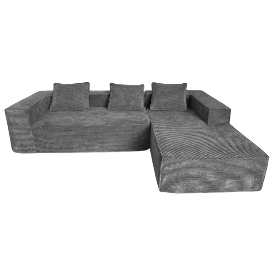 Momentous Living - Modern Foam L Shape Modular Lounge Couch Sofa With ...