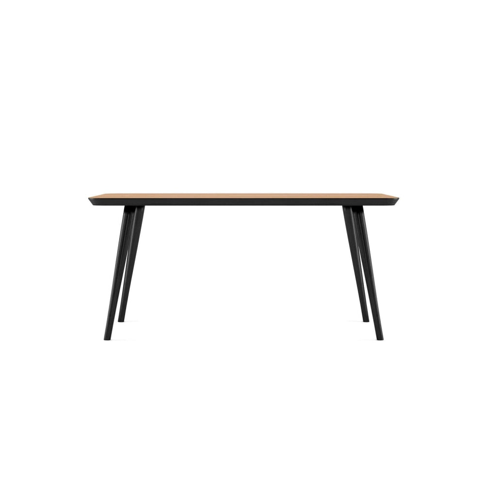 Momentous Living - Modern Wooden Rectangular Kitchen Dining Table 120cm - Natural Oak / Black