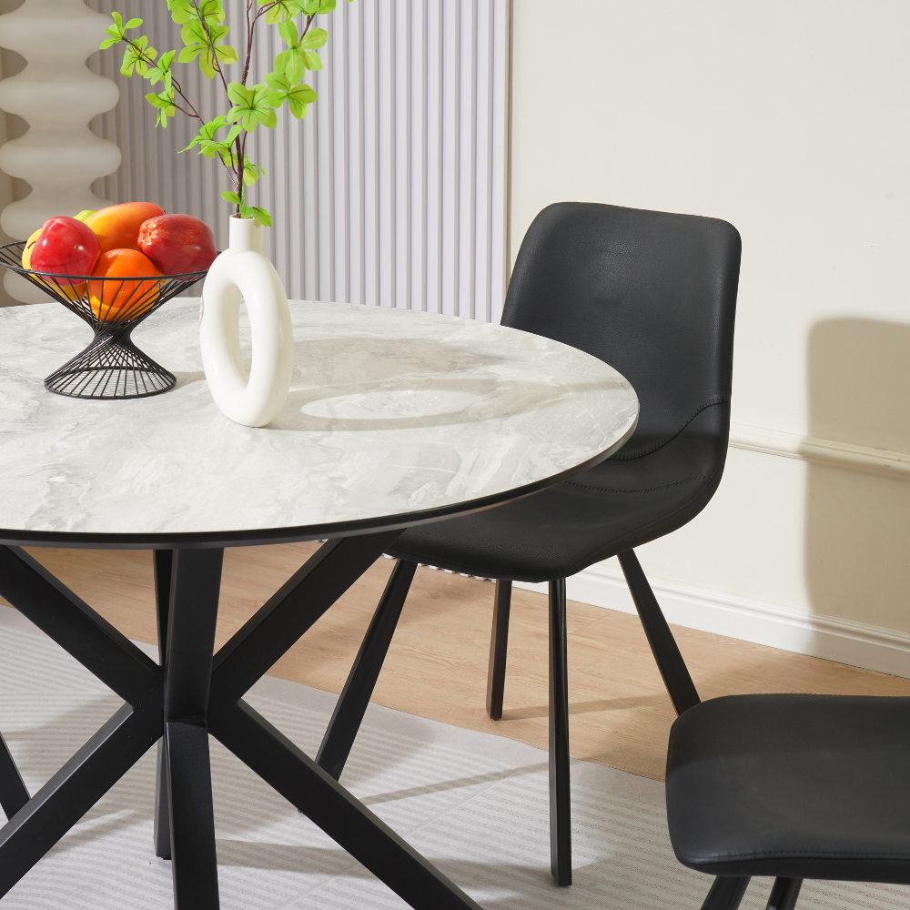 Momentous Living - Nevya Wooden Laminated Round Kitchen Dining Table ...