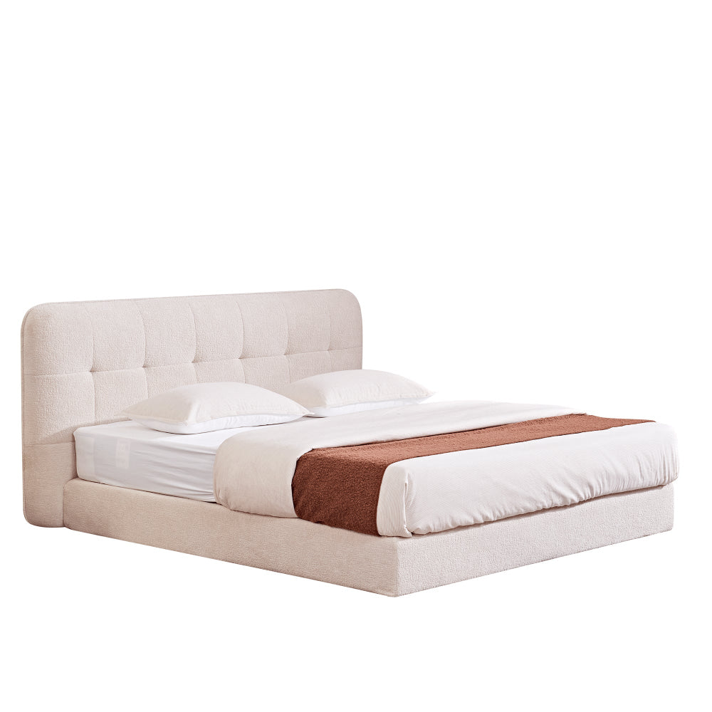 Momentous Living - Oria High Density Smart Foam Boucle Fabric Queen ...