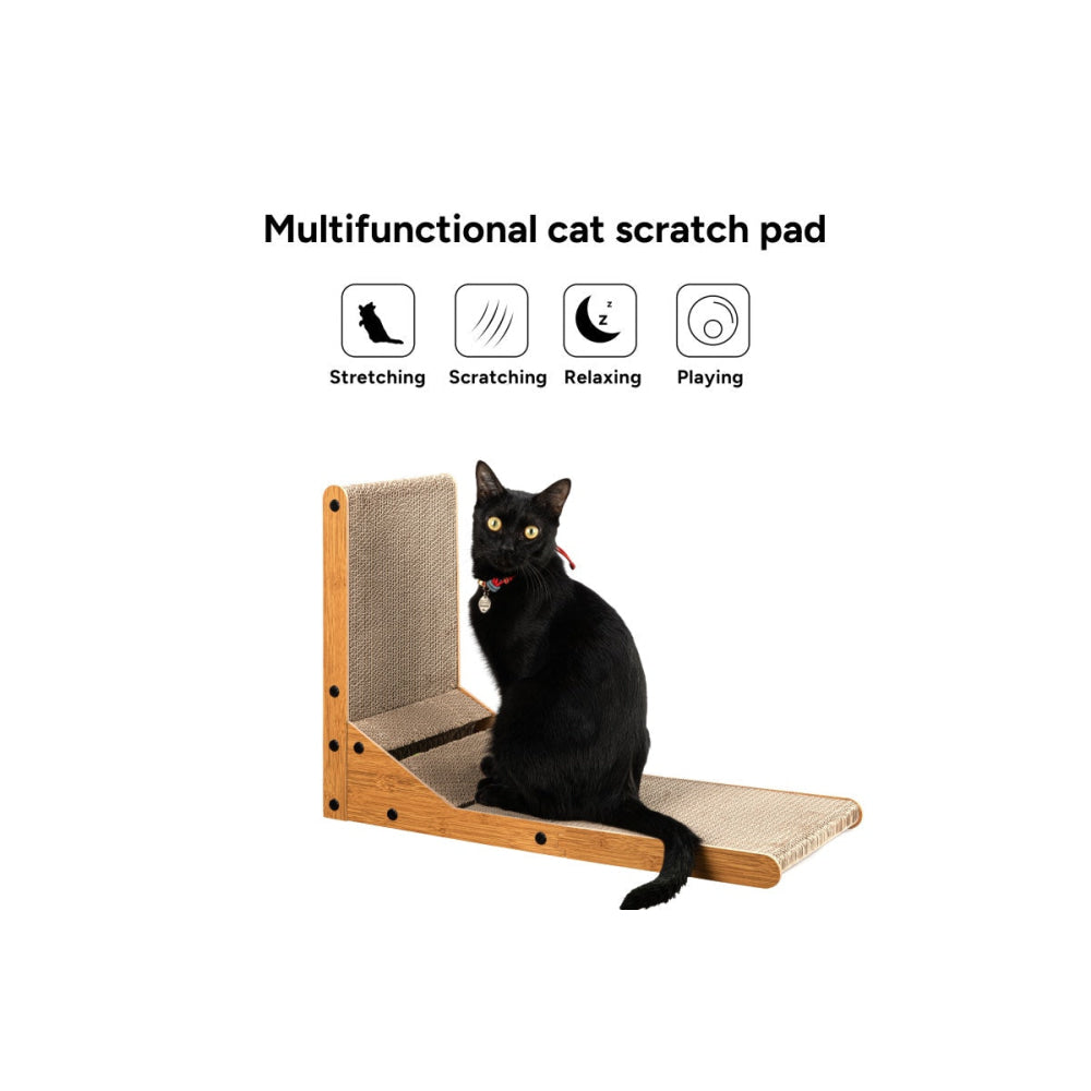 Momentous Living - Pawever Pets Wall Mount Cat Scratcher with Ball Toy ...