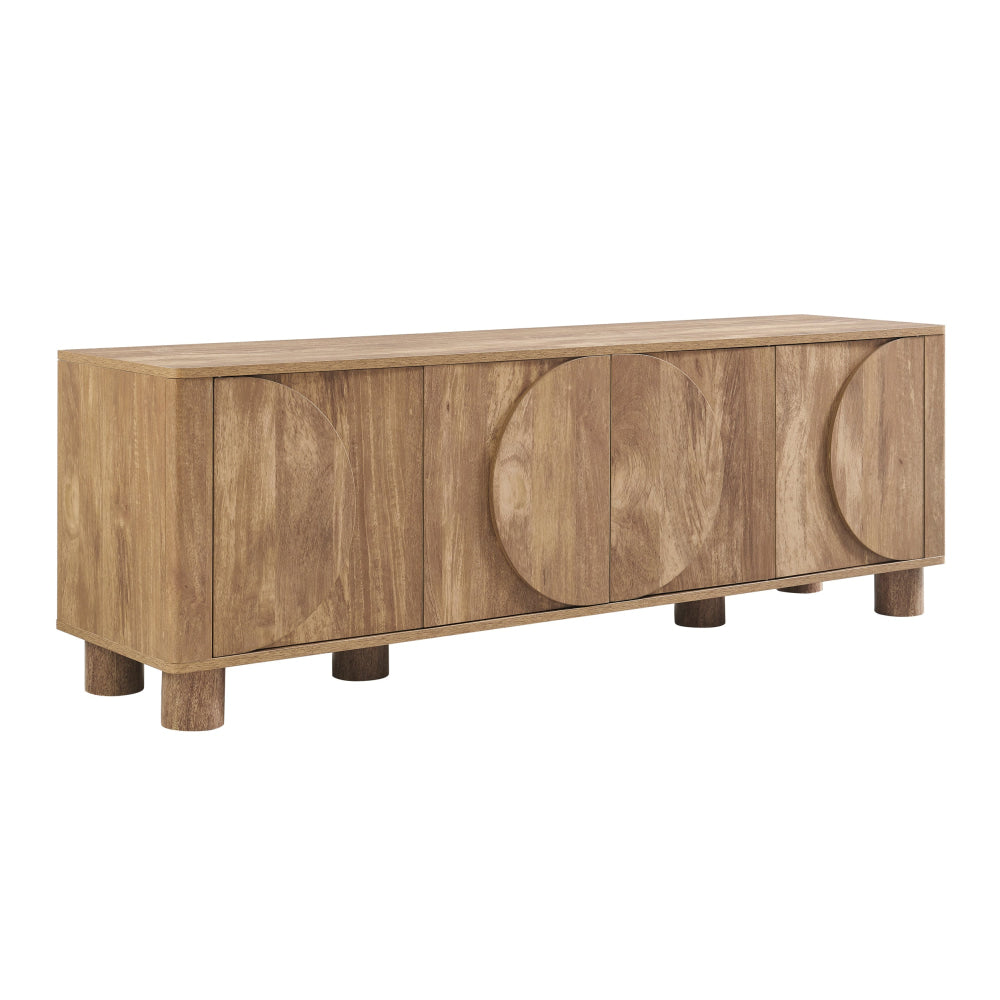 Momentous Living - Pico Woodgrain Lowline Entertainment Unit TV Stand 4 ...