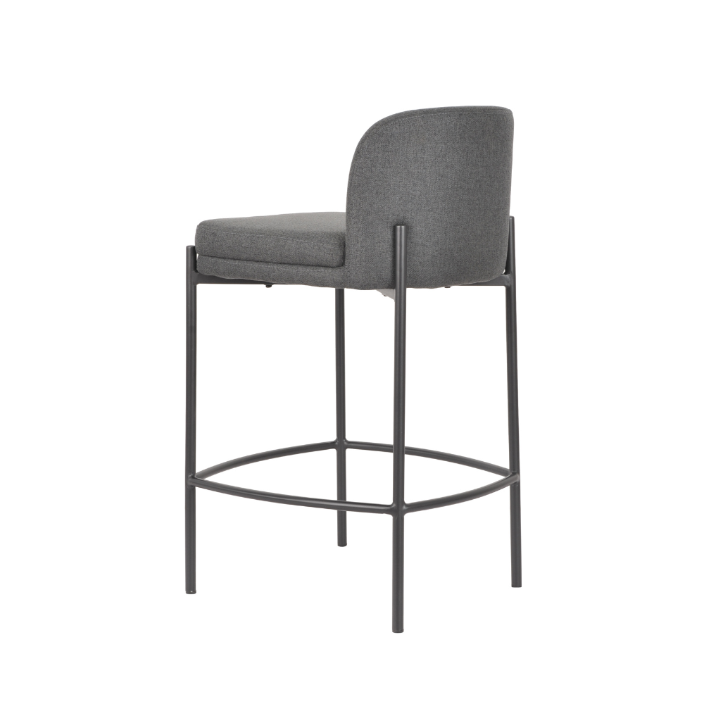 Momentous Living - Primo Fabric Modern Kitchen Counter Bar Stool Metal ...