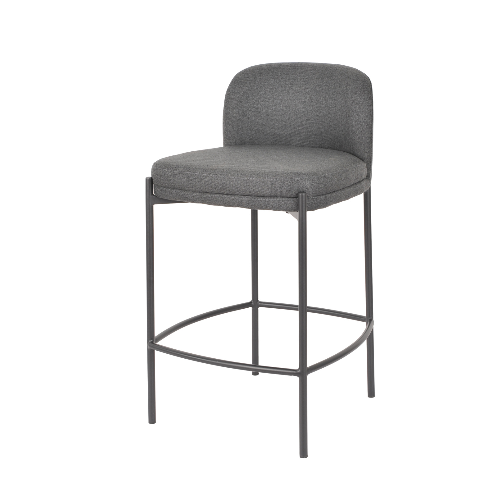 Momentous Living Primo Fabric Modern Kitchen Counter Bar Stool Metal ...