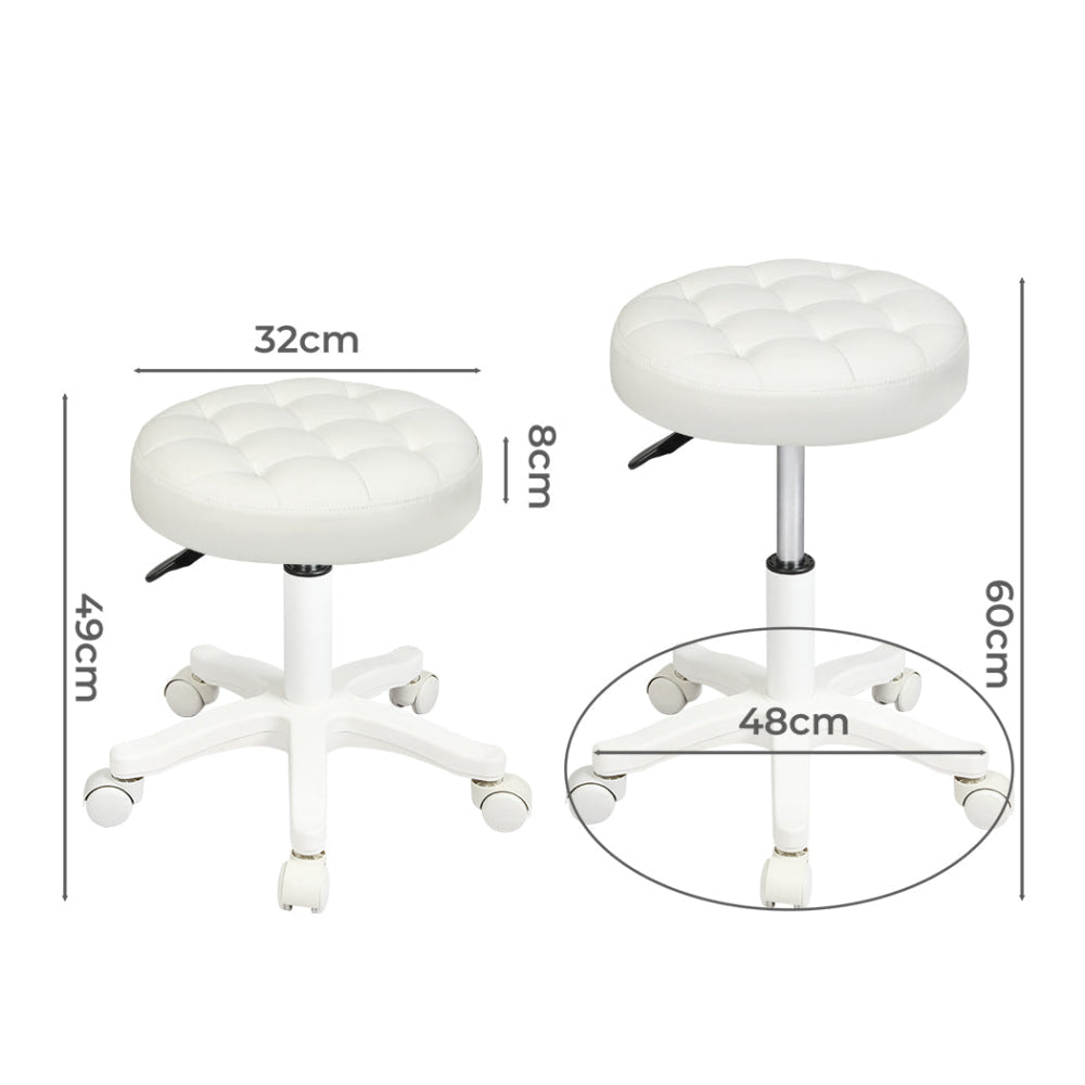 Momentous Living - Rolling Adjustable Bar Stool with Wheels – PU ...
