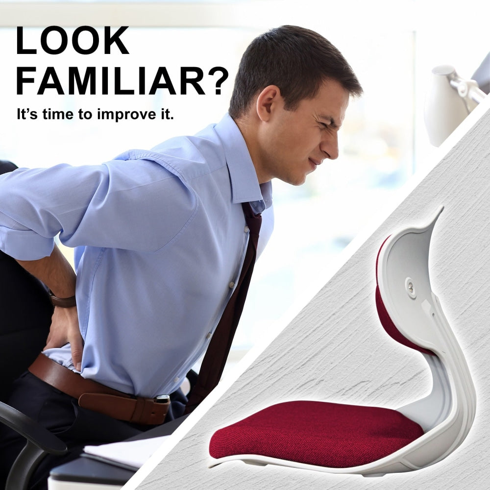 Momentous Living - Samgong Red Slender Chair Posture Correction Seat ...