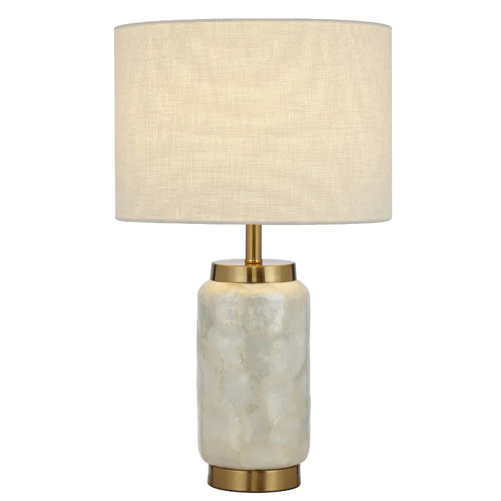 Momentous Living - Seneca Modern Table Desk Lamp Light Capiz Shell ...
