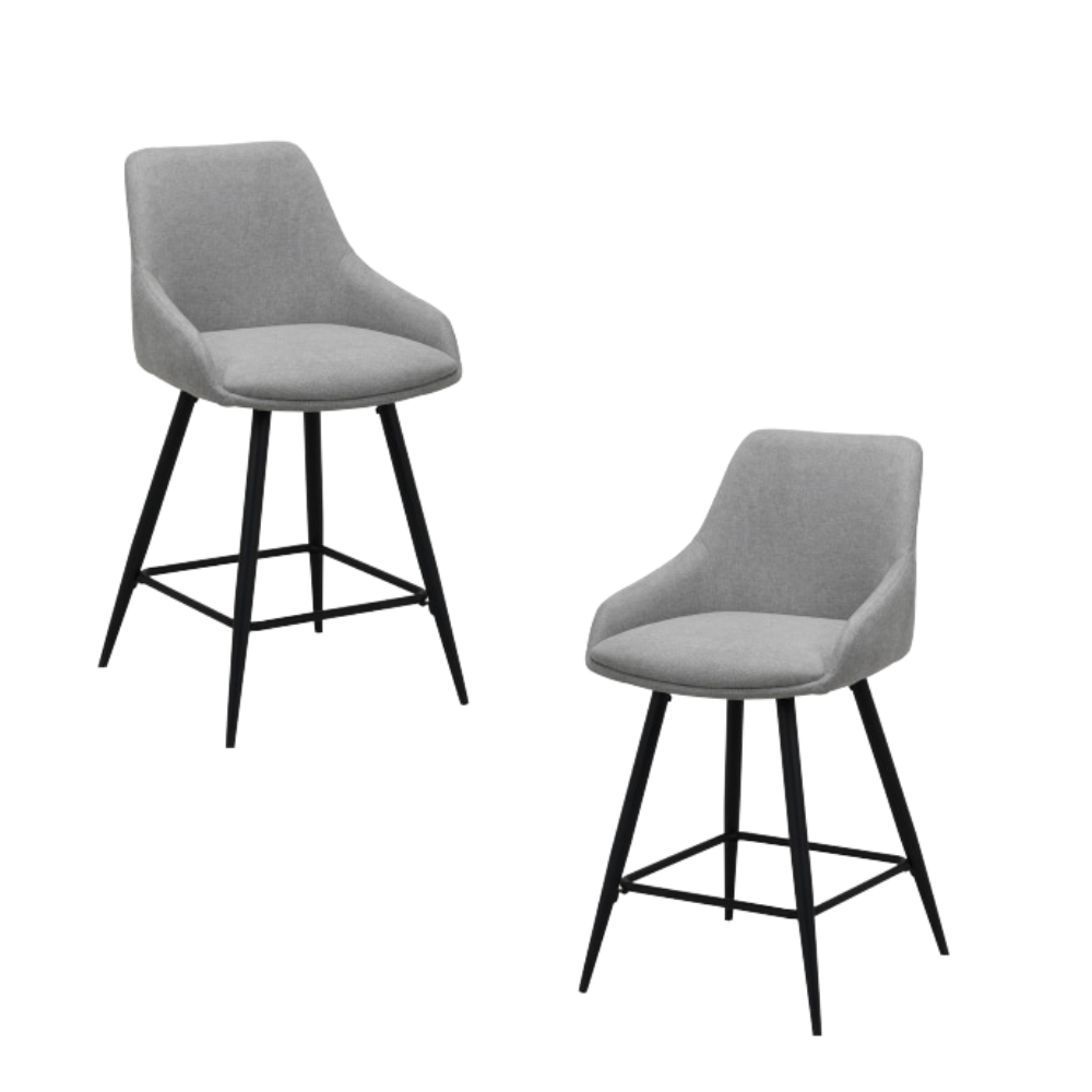 Momentous Living - Set Of 2 Azra Eco Leather Kitchen Counter Bar Stool ...
