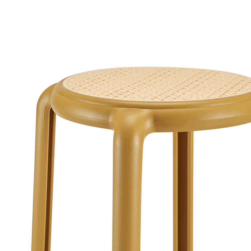 Momentous Living - Set Of 2 Jiro Kitchen Counter Bar Stool Round 65cm ...