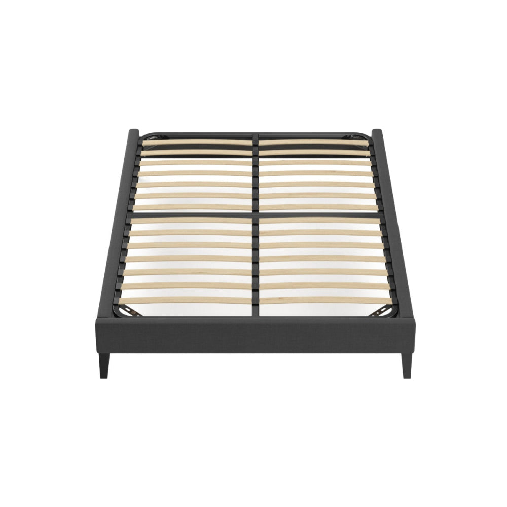 Momentous Living - Slimline Bed Frame Night Black Queen Bed Frame Bed ...