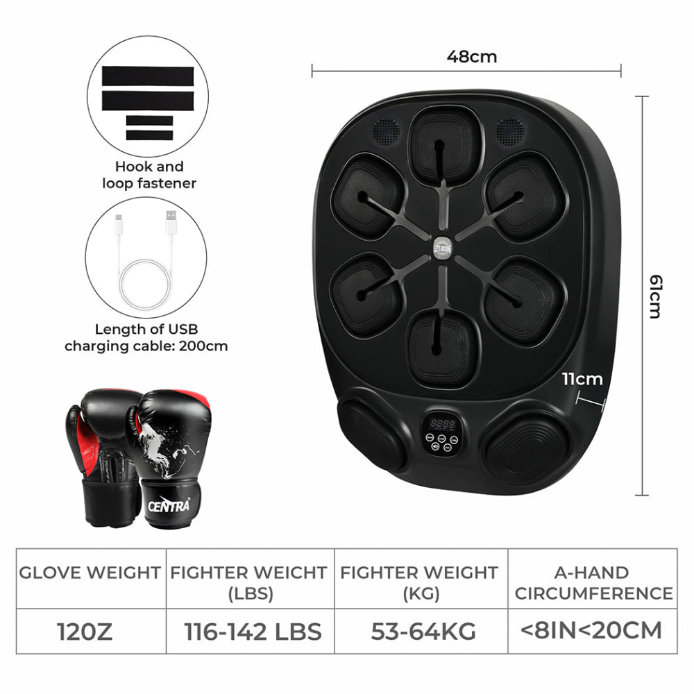 Momentous Living - Smart Music Boxing Machine With 12OZ Boxing Glove ...