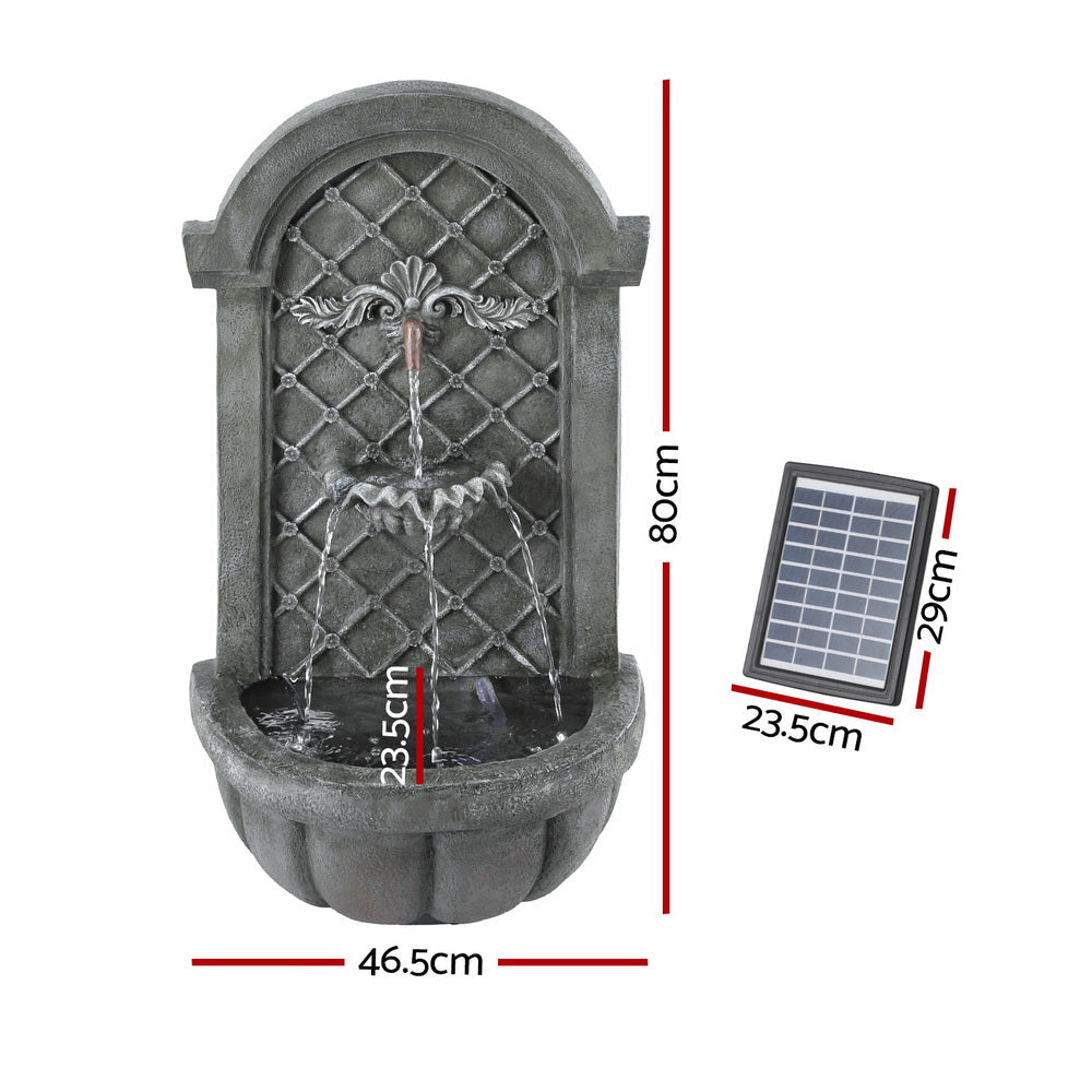 Momentous Living - Solar Fountain Water Feature Wall Mount Garden ...