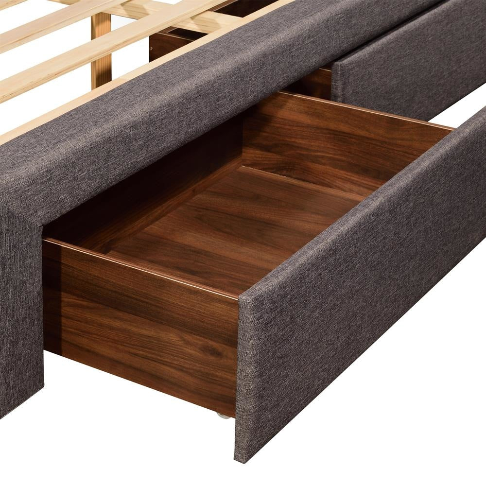 Momentous Living - Storage Bed Frame King Size Upholstery Fabric in ...