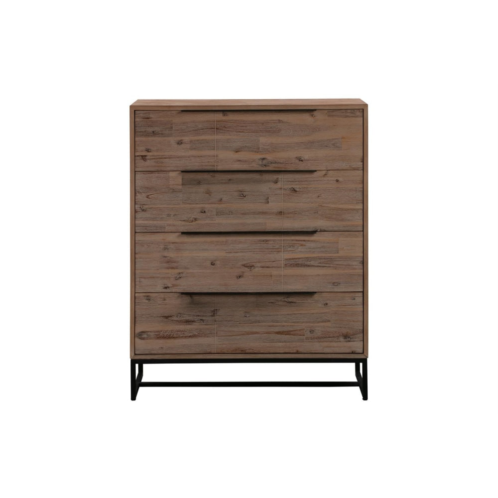 Momentous Living - Tallboy with 4 Storage Drawers Assembled Solid ...
