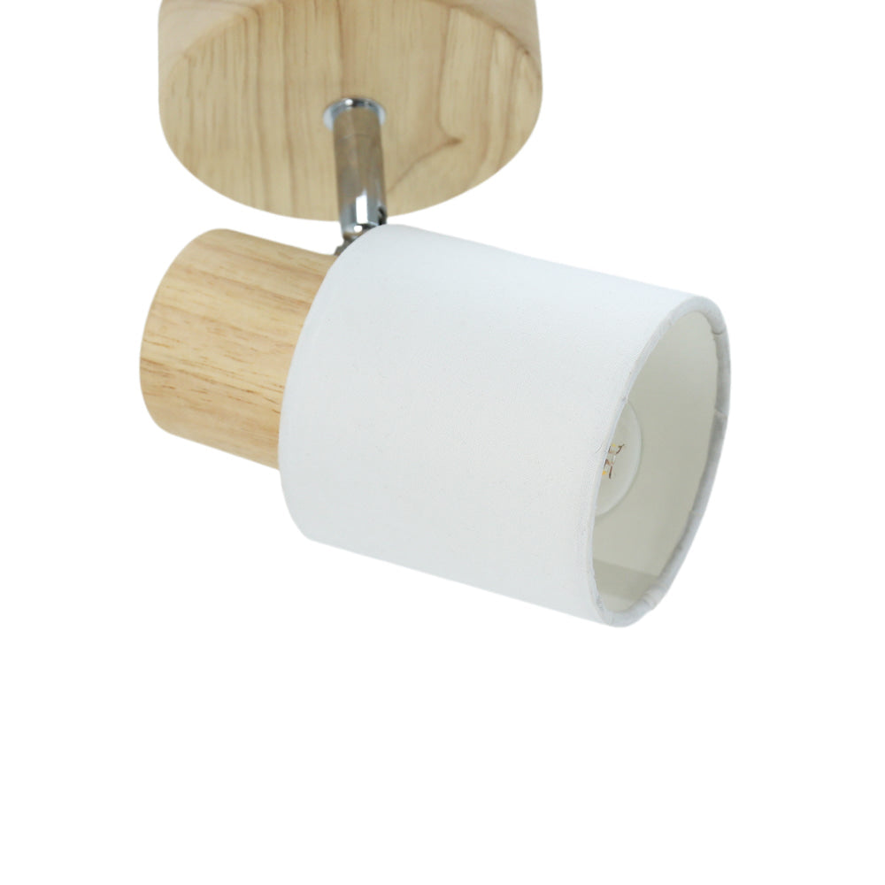 Momentous Living - Terra 1-Light Wooden Base Ceiling Spot Light Lamp ...