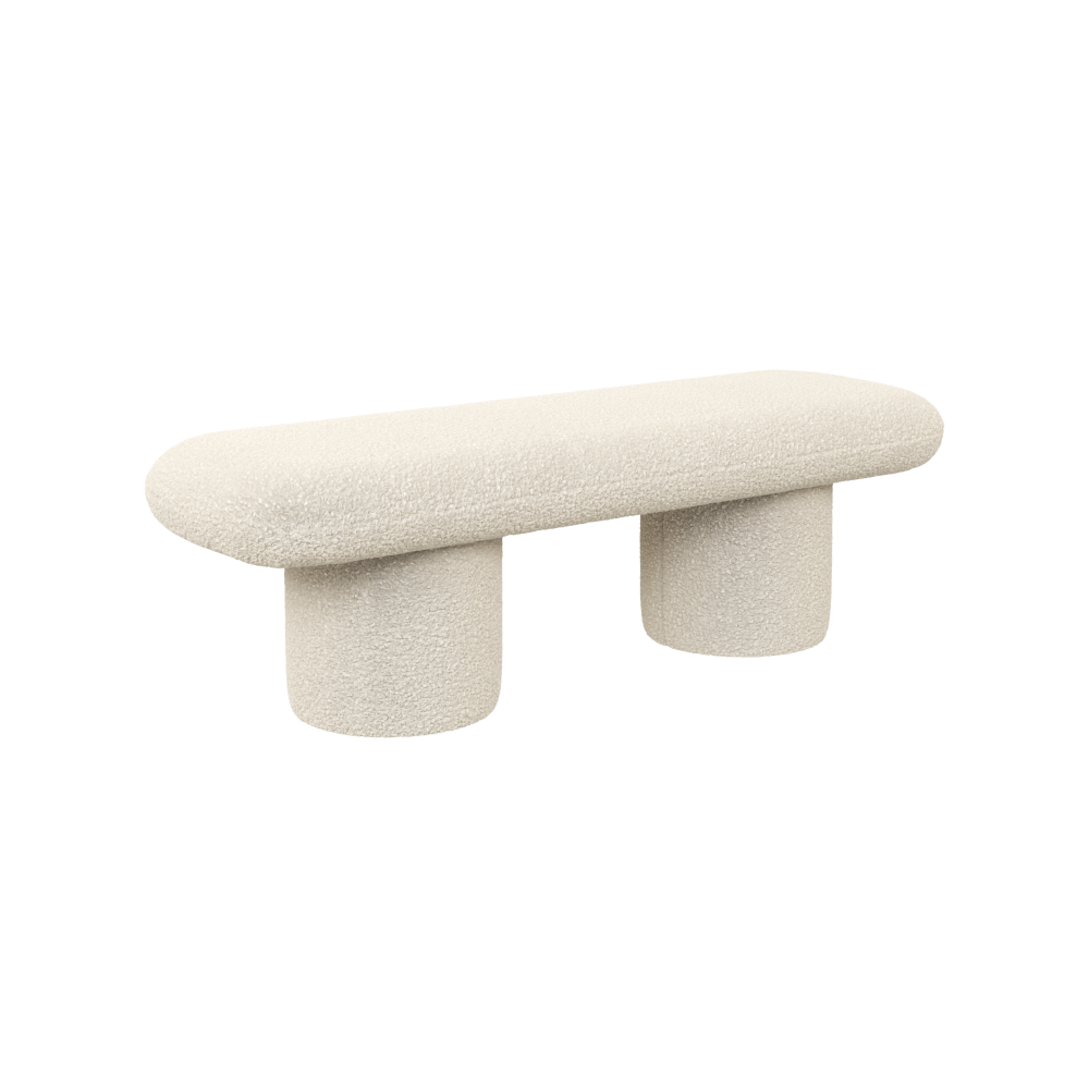 Momentous Living - Totem Bench Foot Stool Ottoman Sesame Seed Low Stool ...