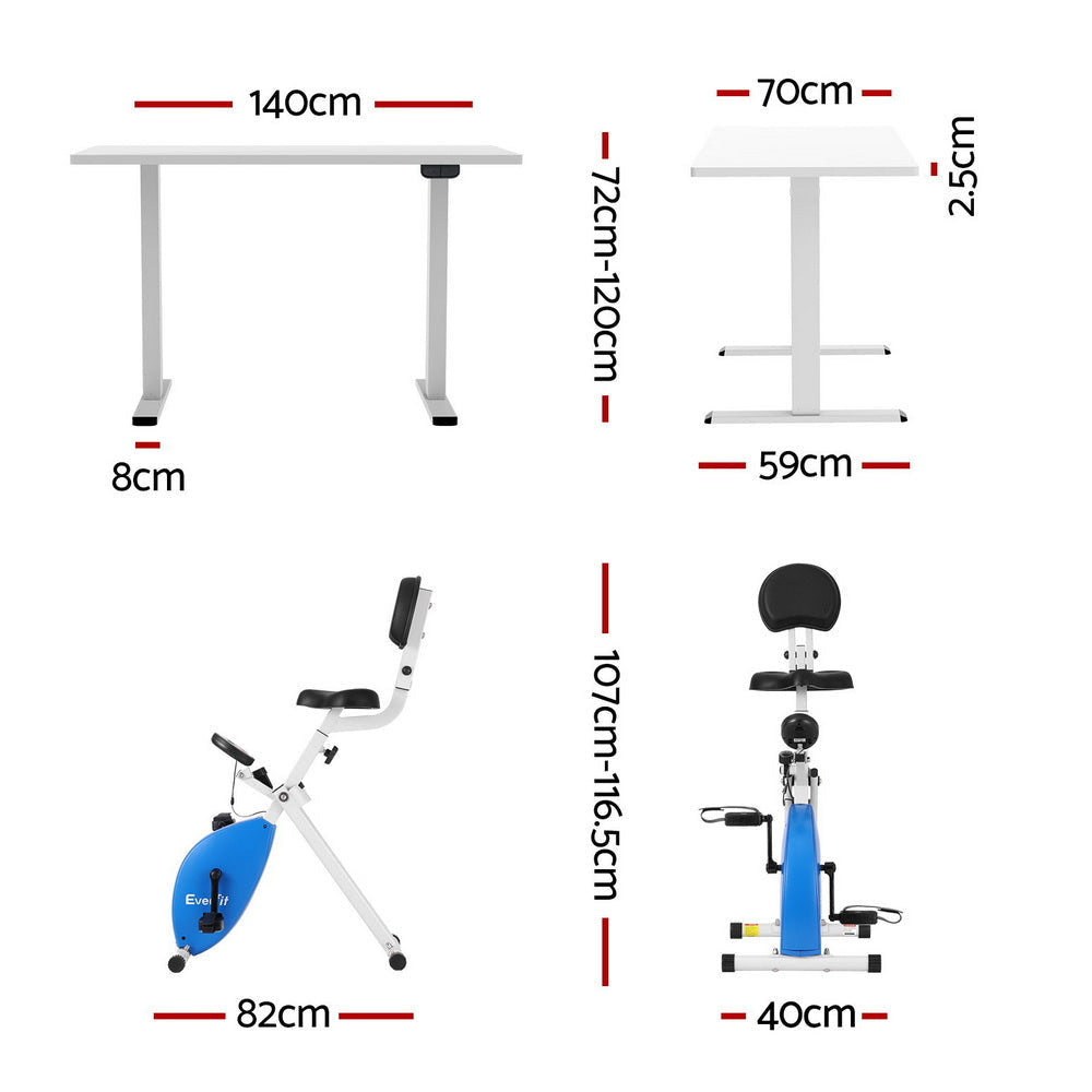 Momentous Living - Under Desk Folding X-Bike with 140cm Automatic ...