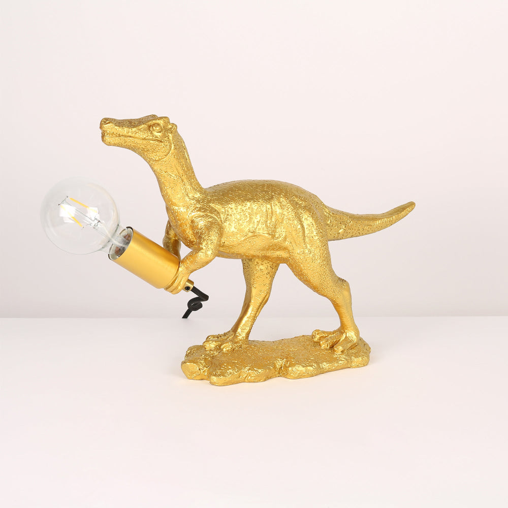 Momentous Living - Velociraptor Grip Shape Desk Table Light Lamp Gold ...