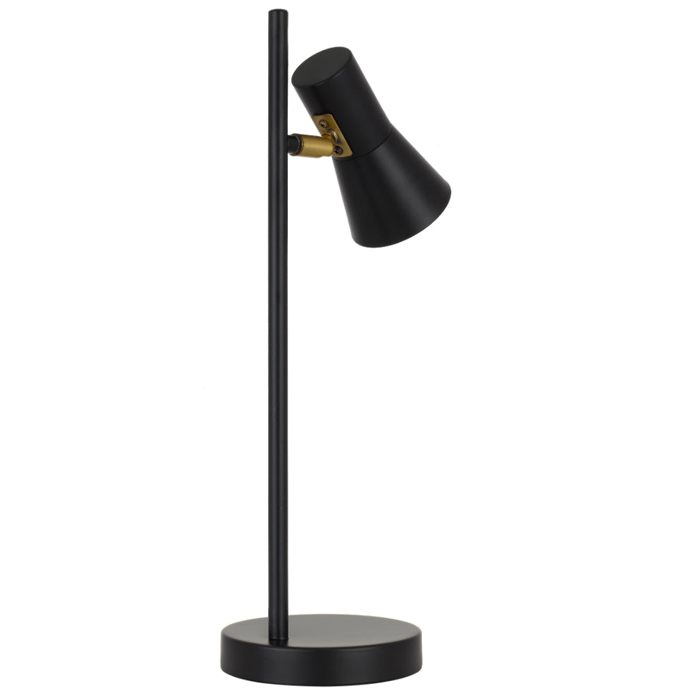Momentous Living - Verik Modern Table Desk Lamp Light Metal Black Satin ...