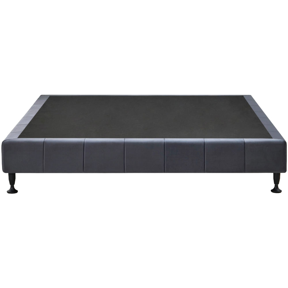 Momentous Living - Velvet Fabric Platform Bed Frame Bed Base King ...