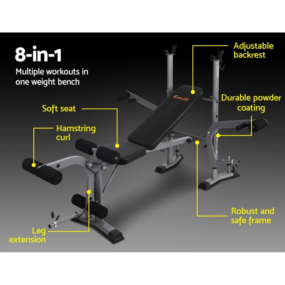 Momentous Living - Multi Station Weight Bench Press Fitness Weights ...