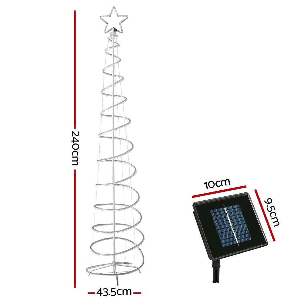 Momentous Living - Jingle Jollys 2.4M LED Christmas Tree Solar Motif ...