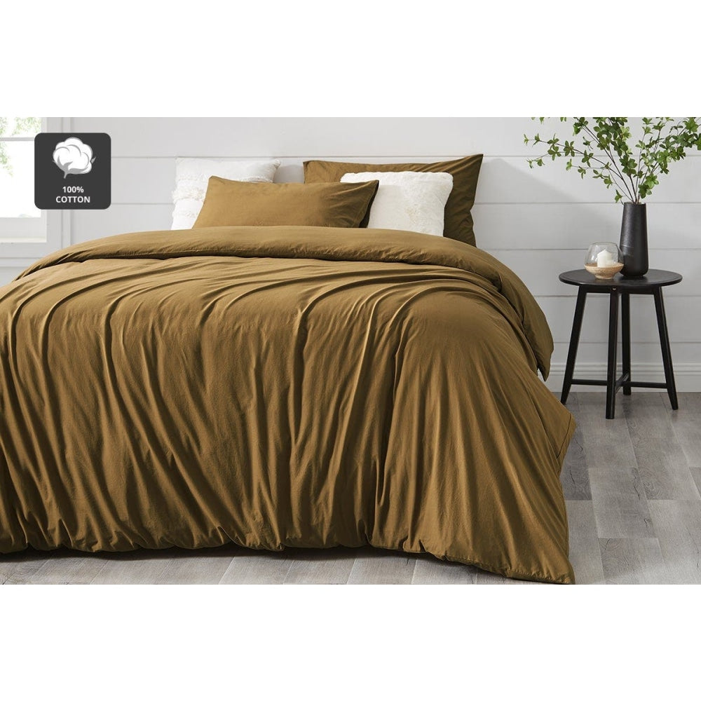 Momentous Living - Aesop Stone Wash 100% Cotton Quilt Cover Set ...