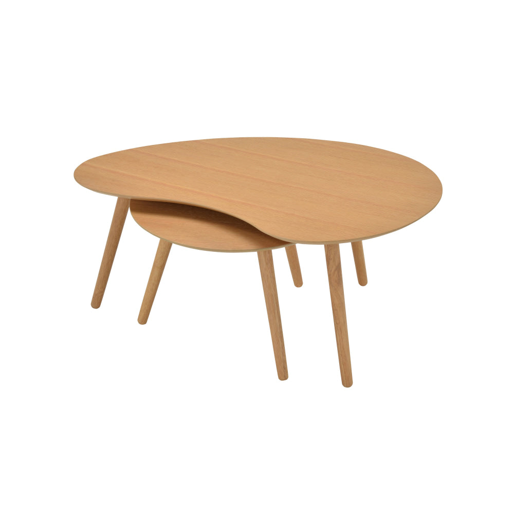 Momentous Living - Art Round Modern Scandinavian Wooden Coffee Table ...