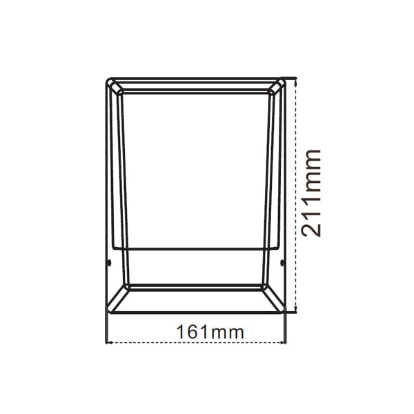 Momentous Living - Bulkhead Wall Light Lamp 12W Rectangular Black 3000K ...
