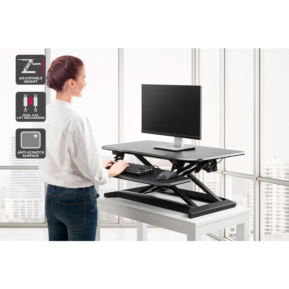 Momentous Living - DuoPro Height Adjustable Sit Stand Computer Work ...