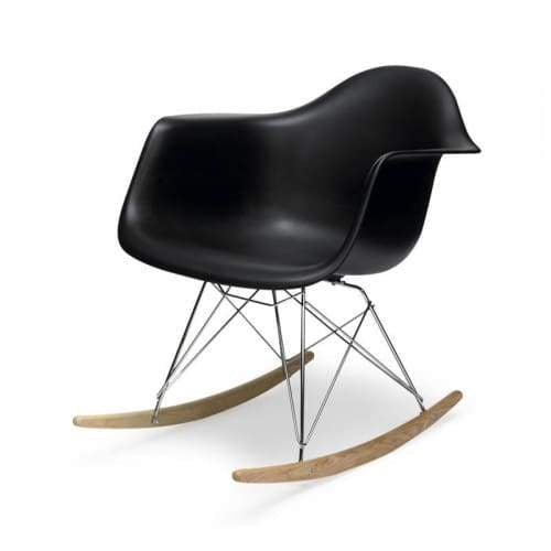 Momentous Living - Eames Replica RAR Rocker Rocking Chair - Black ...