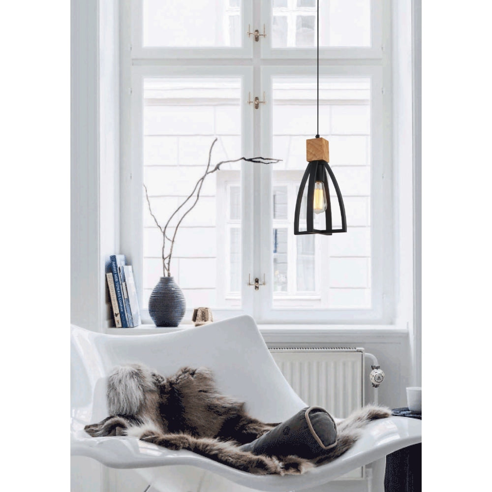Momentous Living - FARO Pendant Lamp Light Interior ES Matte Black ...