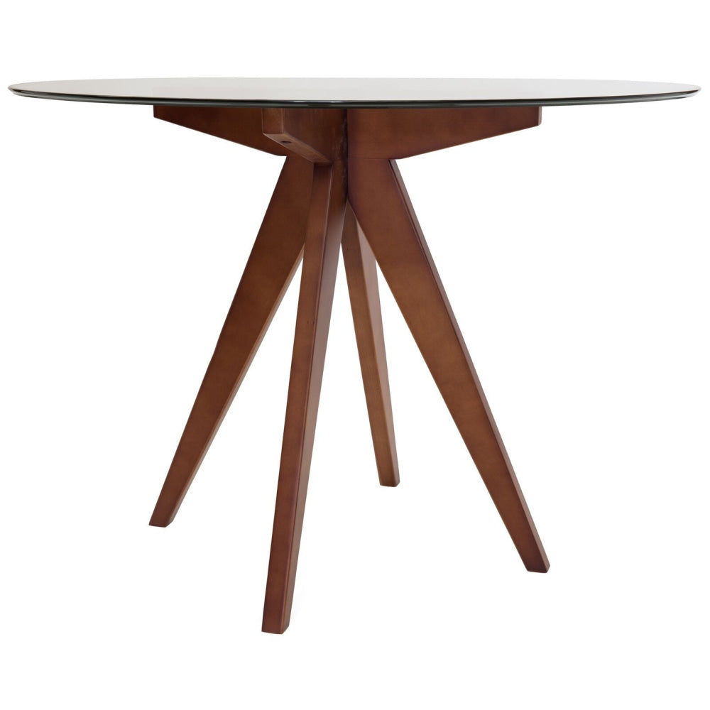 Momentous Living - Jean Prouve Inspired Dining Table - Glass Top 100cm ...