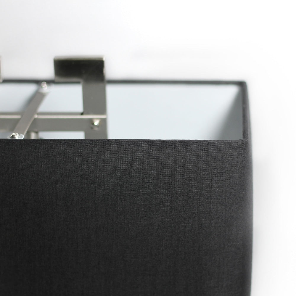 Momentous Living - Jena Cuboid Fabric Shade Metal Table Lamp Light ...