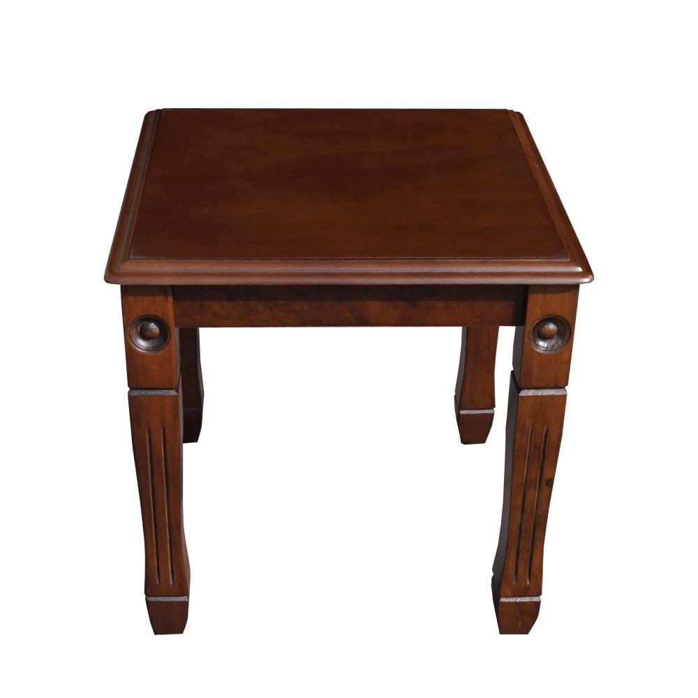 Momentous Living - Wooden Square Side End Lamp Table - Dirty Oak Side ...