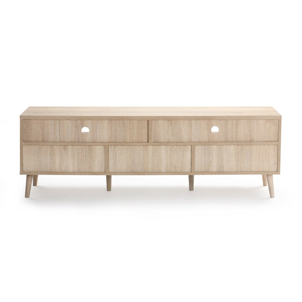 Momentous Living - Nyhavn Collection Entertainment Unit TV Stand - Oak ...