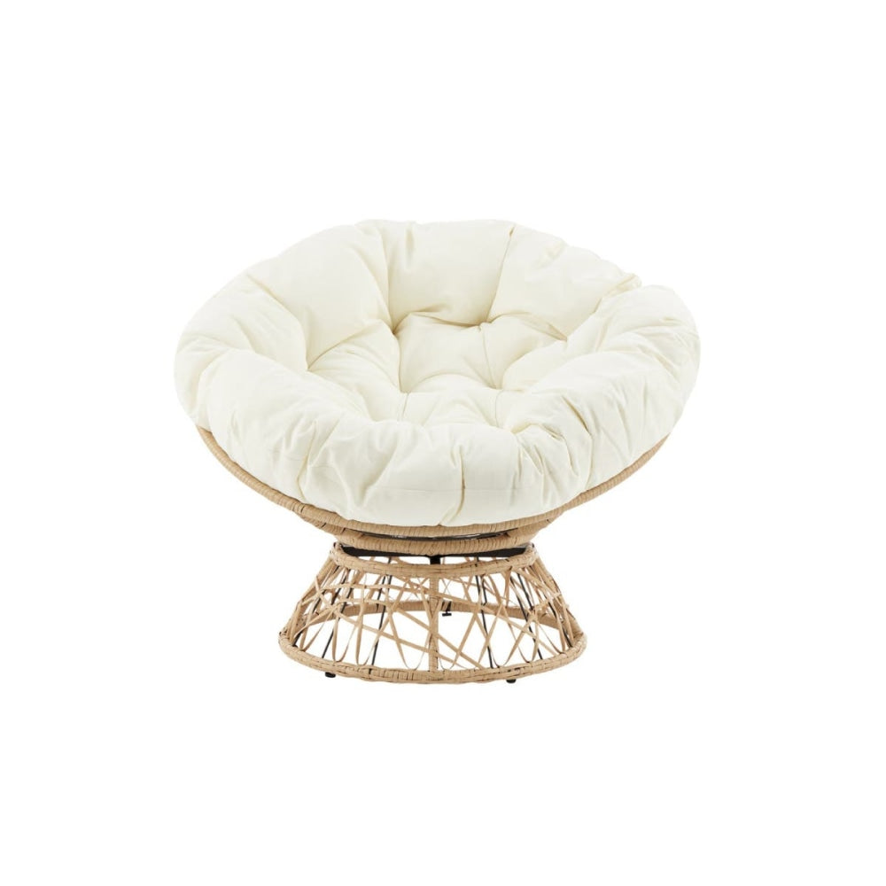 Momentous Living - Papasan Swivel Wicker Outdoor Relaxing Lounge Accent ...