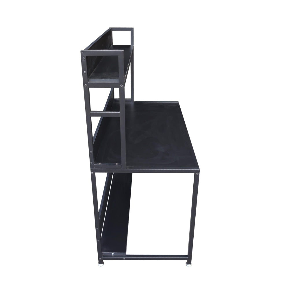 Momentous Living - Study Computer Office Desk Metal Frame W/ Hutch ...