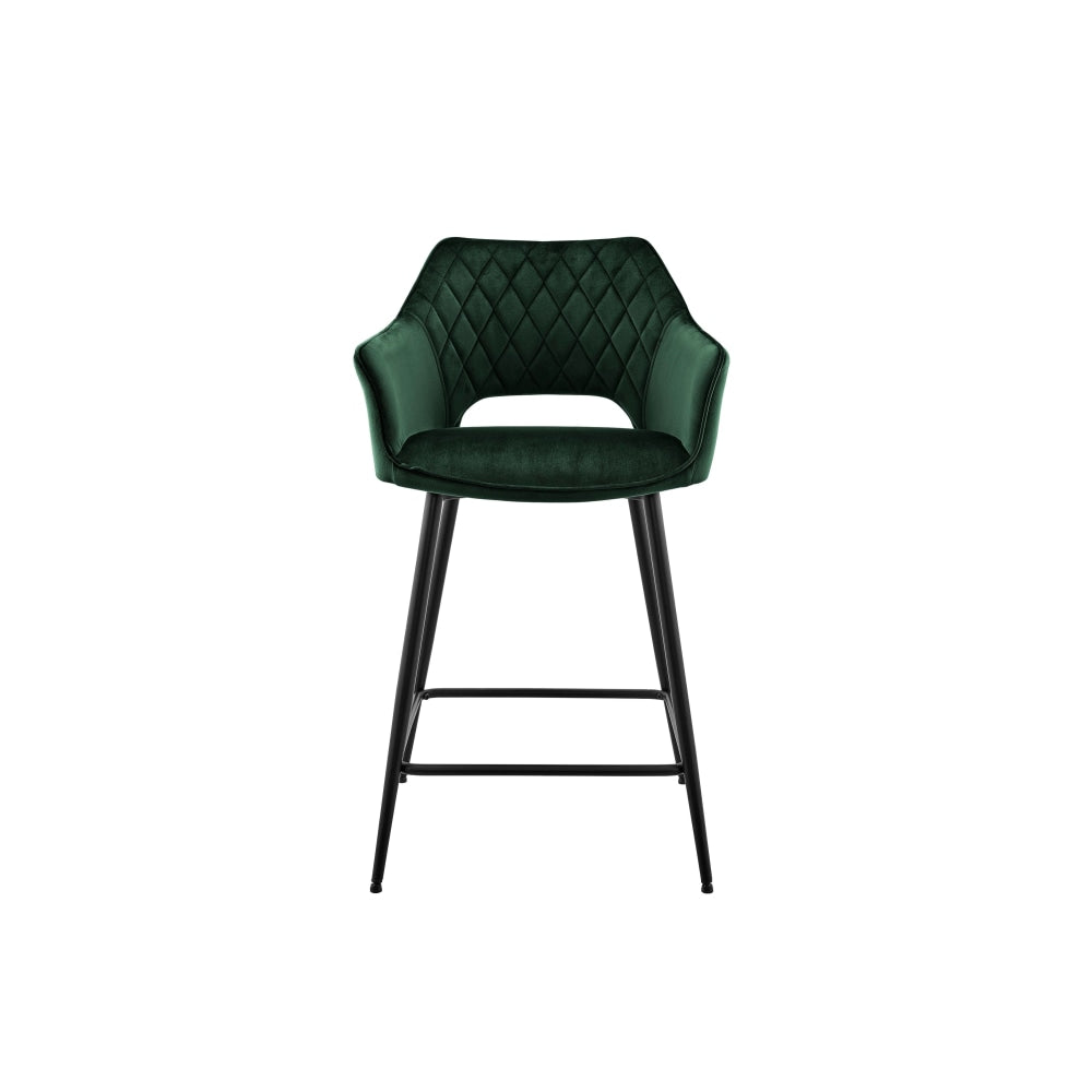 Momentous Living - Set of 2 Dublin Fabric Kitchen Counter Bar Stools ...