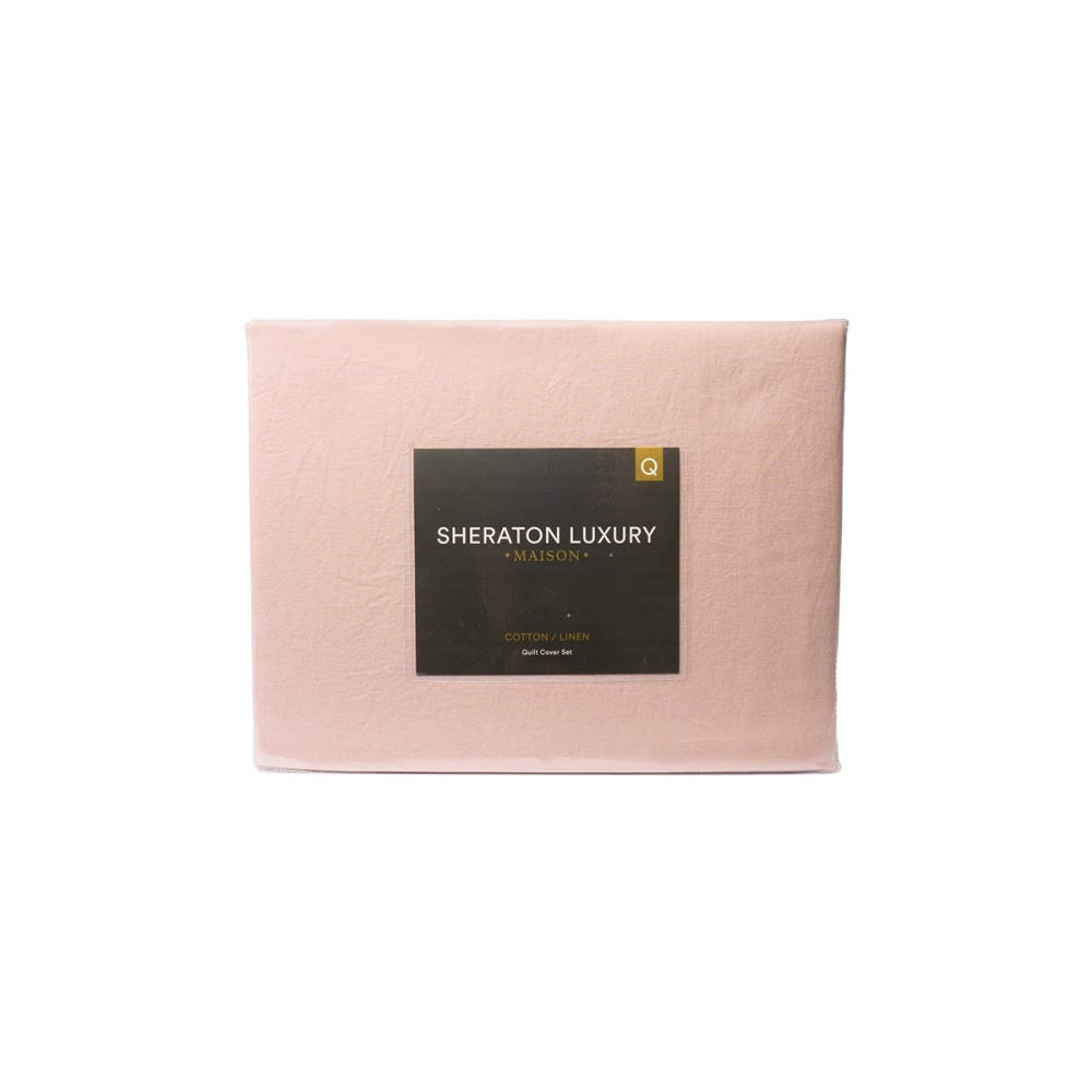 Momentous Living - Sheraton Luxury Maison Linen Cotton Quilt Cover Set ...