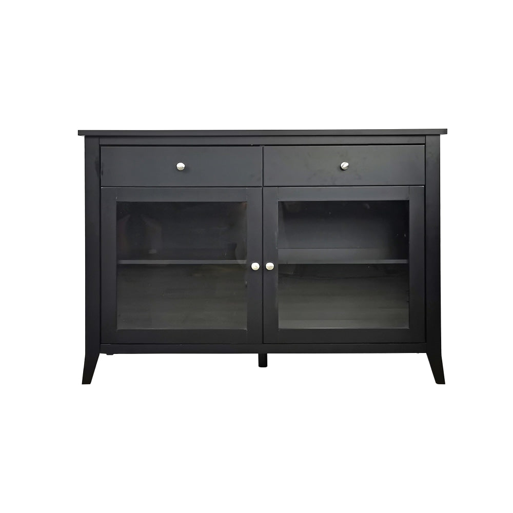 Momentous Living - Sienna Hall Console Hallway Table W/ 2-Glass Doors ...