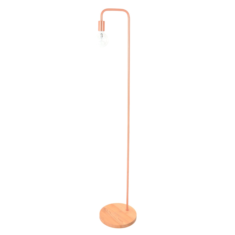 Momentous Living - SLIM Floor Lamp ES Copper Hook H1610mm with Blonde ...