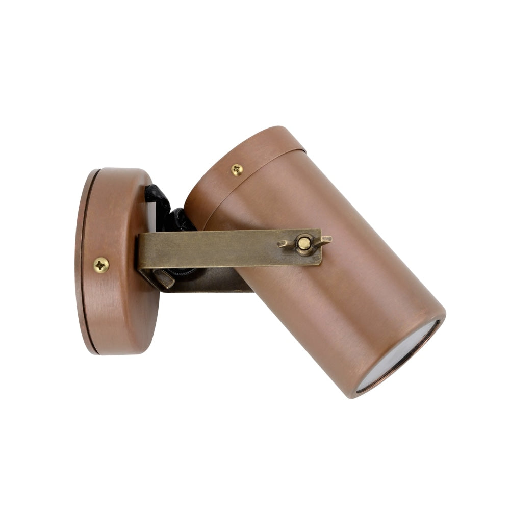 Momentous Living - Spot Light Single Adjustable GU10 Aged Copper IP54 ...