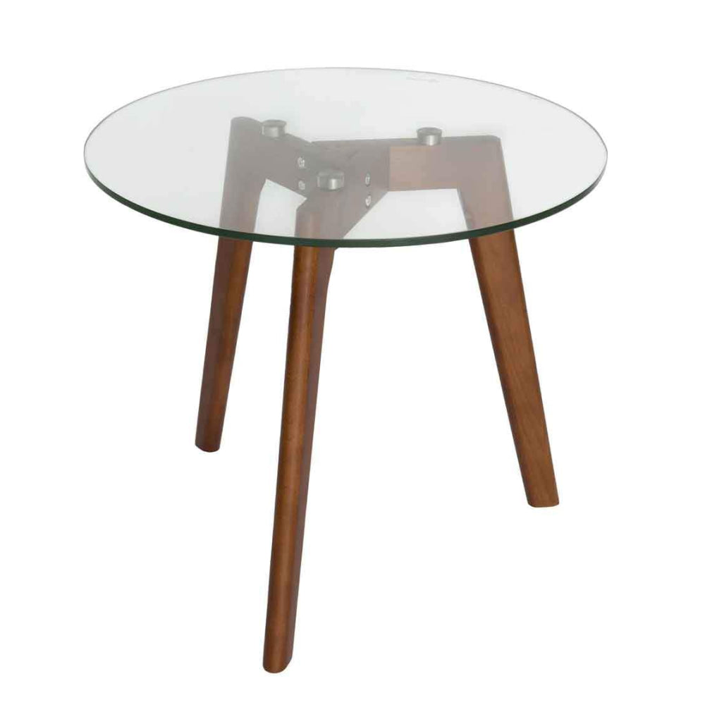 Momentous Living - Stad Round Side Table - Walnut Side Table Side Tables