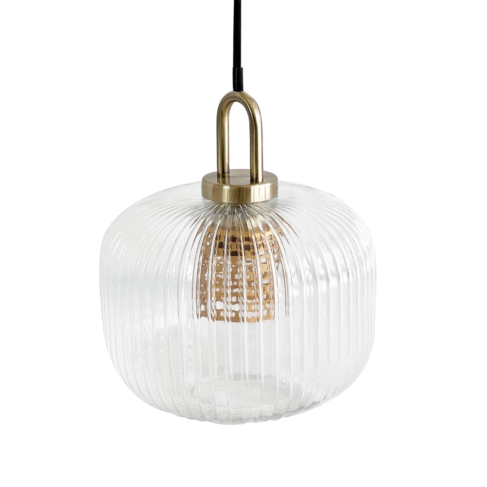 Momentous Living - Sunny Modern Clear Glass Large Hanging Pendant Light ...