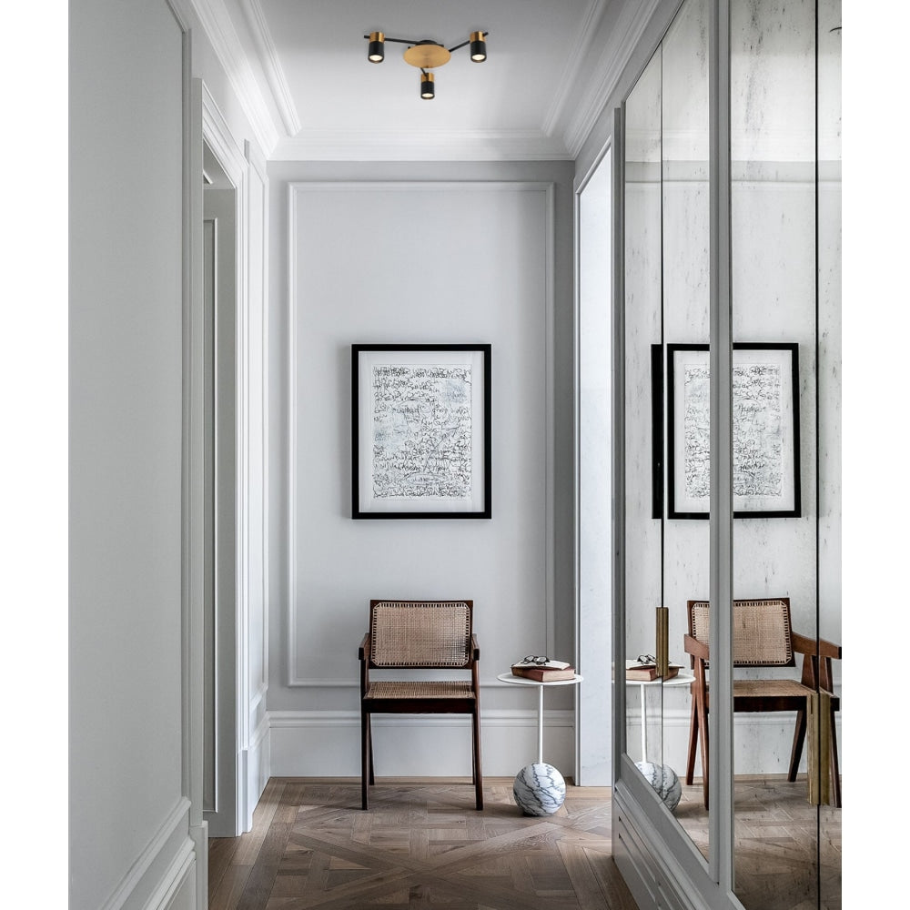 Momentous Living - TACHE Spot Light GU10 X 3 Interior Ceiling Brass ...